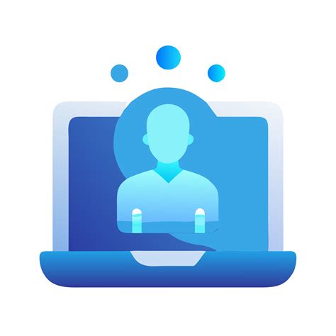 Virtual Assistant Icon Digital Interaction Graphic Design Modern