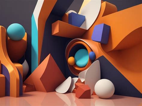 Premium Photo Abstract 3d Render Background Design Modern Illusions