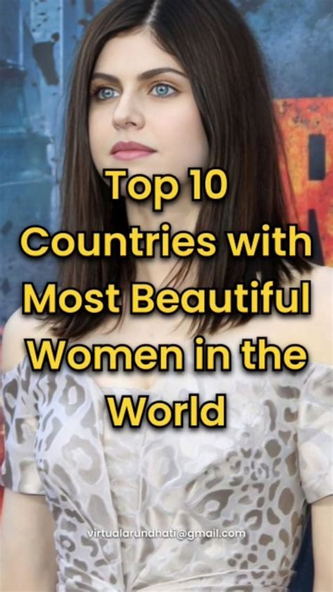 Most Beautiful Women Country Ranking 2025