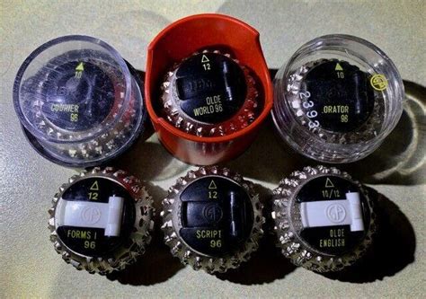 Set Of 6 Oem Ibm Selectric Iii Typewriter Elements Balls 2023222582