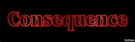 Consequence Text Effect And Logo Design Word