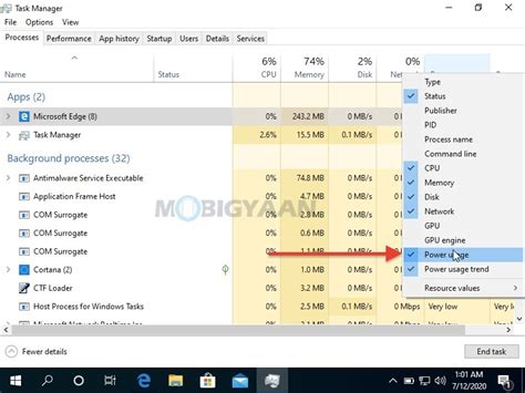 How To View Power Usage In Task Manager Windows