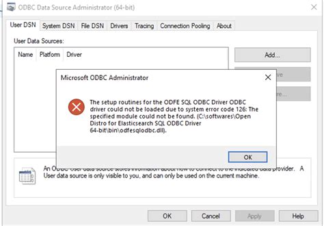 Odbc Driver 11300 Not Working With Odfe Sql Plugin Version
