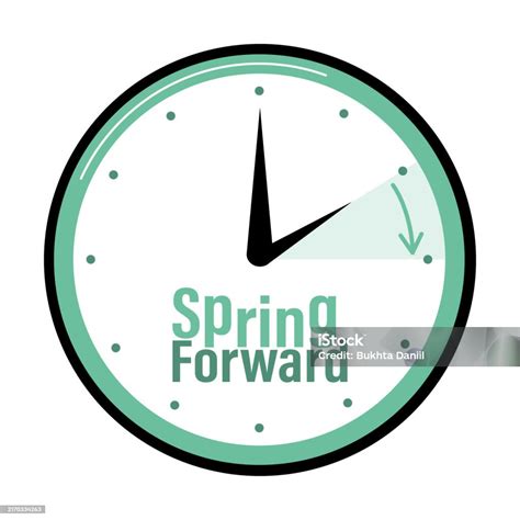 Summer Time Daylight Saving Time Spring Forward Clock Vector Icon Stock Illustration Download