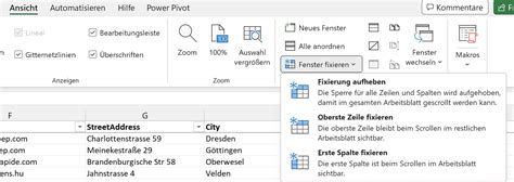 Zeile Fixieren In Excel 5 Minuten Excel