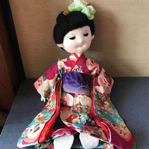 手作り布人形 土田早苗風 市松人形 創作人形 46cm位プレゼントにも メルカリ