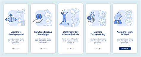 Learning Basic Concepts Light Blue Onboarding Mobile App Screen 15710558 Vector Art At Vecteezy