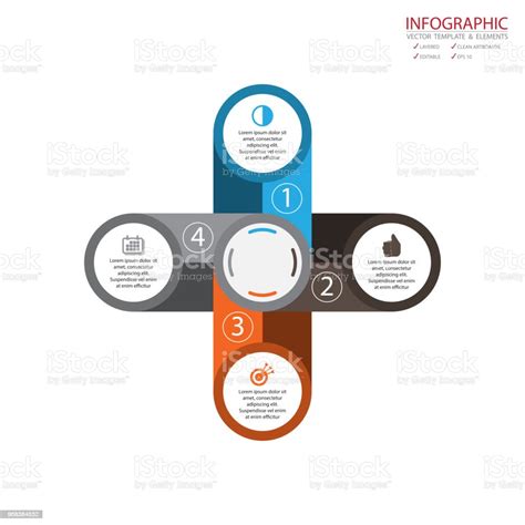 벡터 원형 화살표 인포 그래픽을 설정합니다 다이어그램 그래프 프레 젠 테이 션 및 차트에 대 한 템플릿 옵션 부품 단계 또는 프로세스와 비즈니스 개념 추상적인 배경입니다 0