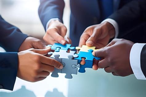 Premium Photo Teamwork For Innovation And Problemsolving