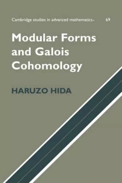Modular Forms And Galois Cohomology By Haruzo Hida English Hardcover