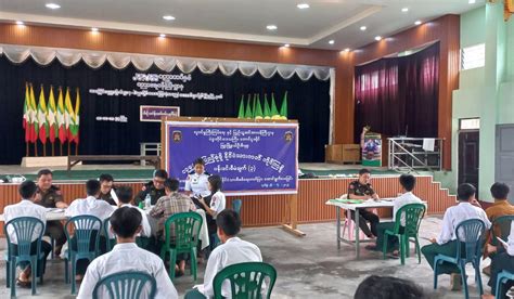 ဖြူးမြို့နယ် အ ထ က ၁ ကျောင်း၌ ပန်းခင်းစီမံချက် ၃ အစီအစဉ်ဖြင့် အိမ်ထောင်စုလူဦးရေစာရင်းနှင့် နိုင