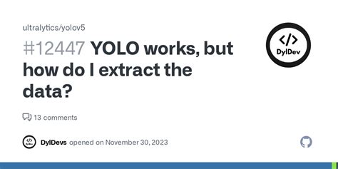 Yolo Works But How Do I Extract The Data · Issue 12447 · Ultralyticsyolov5 · Github