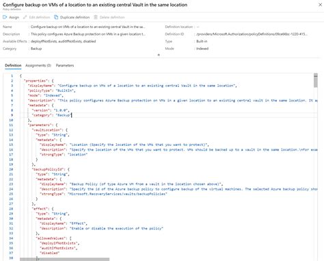 How To Use Azure Policy To Automatically Backup Your Iaas Vms Vworld