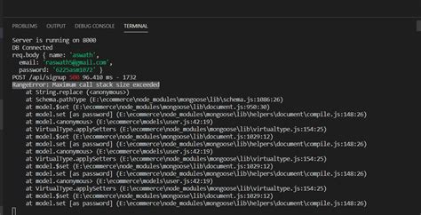 Javascript Rangeerror Maximum Call Stack Size Exceeded Mongodb