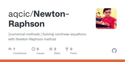 GitHub Aqcic Newton Raphson Numerical Methods Solving Nonlinear Equations With Newton