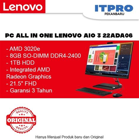 Jual Pc All In One Lenovo Aio Ada Amd E Hdd Tb Dos Wind Ohs Shopee Indonesia
