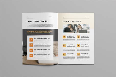 Capability Statement Brochure Print Templates Ft Technical Data Sheet