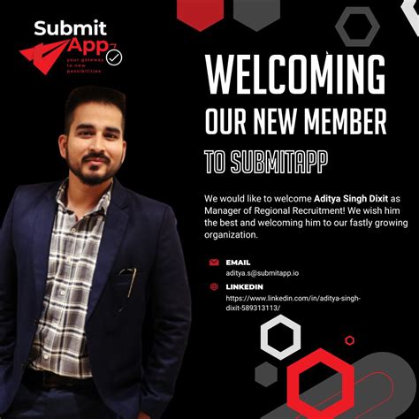 Submitapp On Linkedin We Are Excited To Announce Aditya Singh Dixit As Our New Manager Of