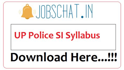 Up Police Si Syllabus 2019 Utter Pradesh Si Exam Pattern