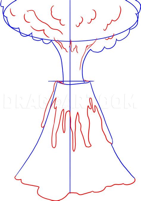 How To Draw A Volcano Step By Step Drawing Guide By Dawn Artofit