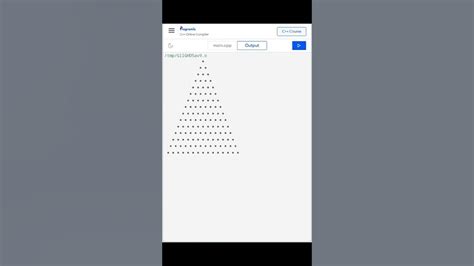 Pyramid Pattern Printing Using C For Loop Concept In C Shorts