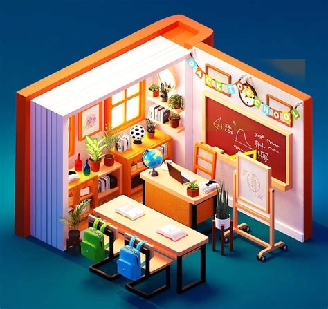 3d Classroom Design Ideas Pictures Freepik