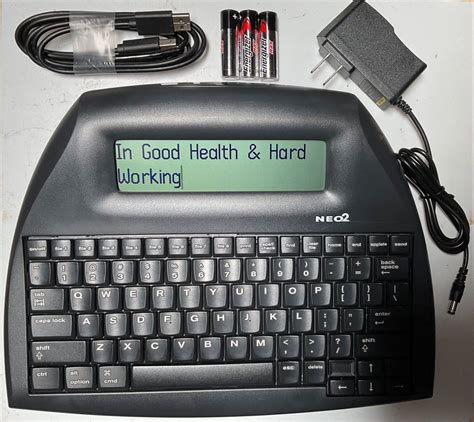 W AC Adapter TESTED AlphaSmart NEO2 Laptop Word Processor BATTERIES USB Cable EBay