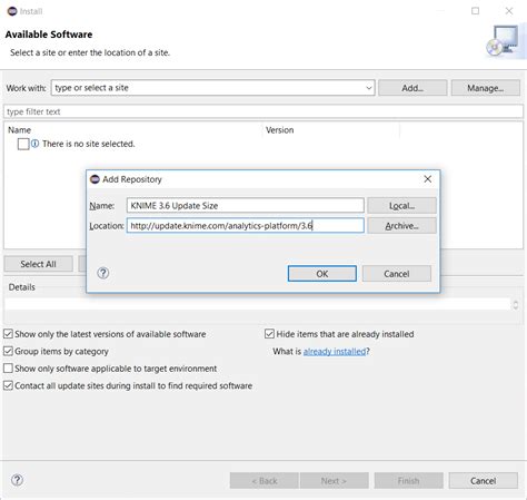 New Node Wizard Is Missing After Following The Eclipse Installation Node Development Knime