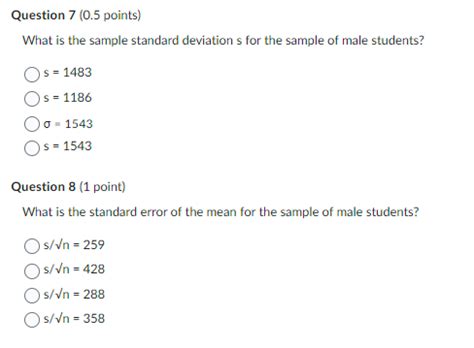 Solved Here Is Data From A Simple Random Sample Of 17 Female Chegg Com