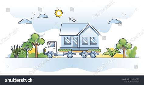 Prefabricated Homes House Assembled Prefab Panels Stock Vector Royalty Free 2262866583