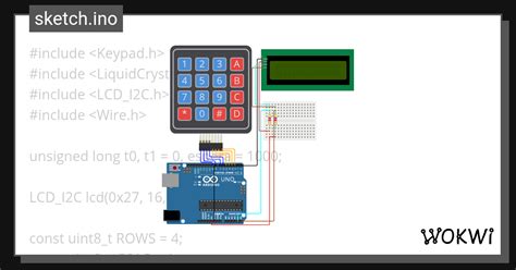 Keypad Wokwi Esp32 Stm32 Arduino Simulator