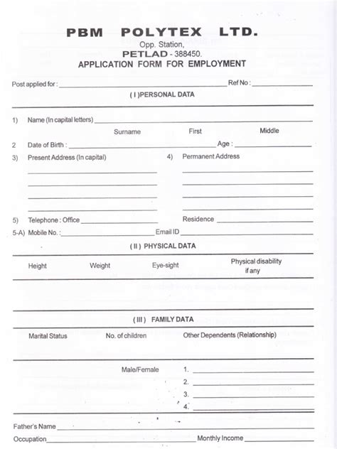 Pbm Employment Form Pdf Justice Crime And Violence