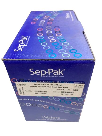 Microanalytix New Zealand Sep Pak Vac 3cc 500mg Waters Accell Plus