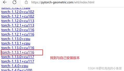 亲测！！安装相应版本的torch geometric torch geometric版本 csdn博客