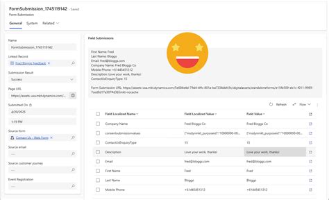 Form Submission Summaries For Customer Insights Journeys Marketing