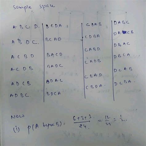 I A Before B Quad Ii Quad A Before B And B Before C Iii Quad A