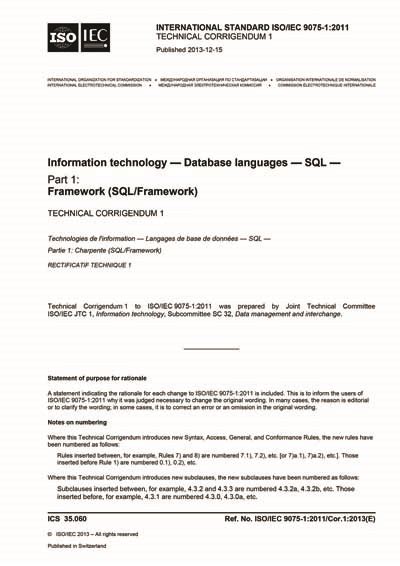 ISO IEC Cor Corrigendum