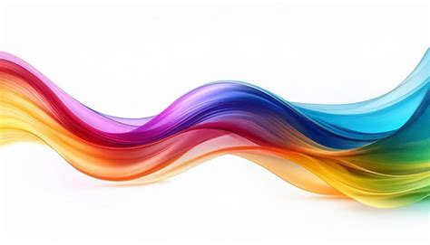 Vibrant Abstract Waves Of Color With Flowing Gradients Creating A Dynamic And Artistic Visual