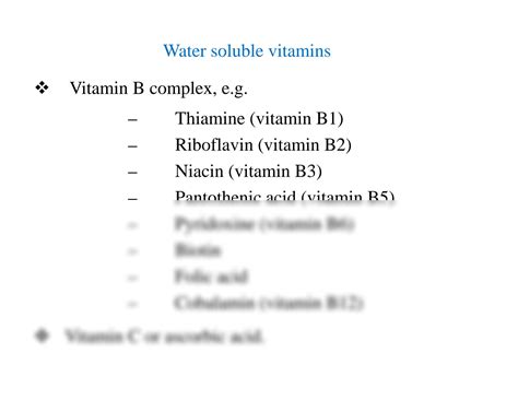 Solution Definition And Classification Of Vitamins Studypool