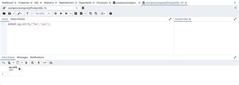 Query Tool — Pgadmin 4 98 Documentation