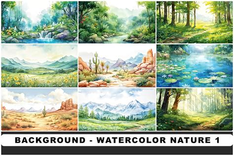 Background Watercolor Nature 1 2d 环境 Unity Asset Store