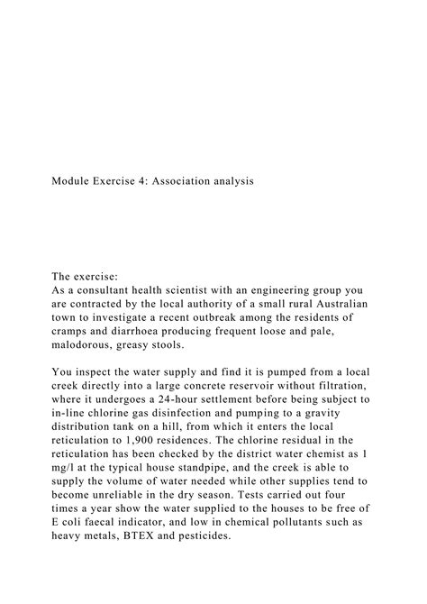 Module Exercise 4 Association Analysisdocx