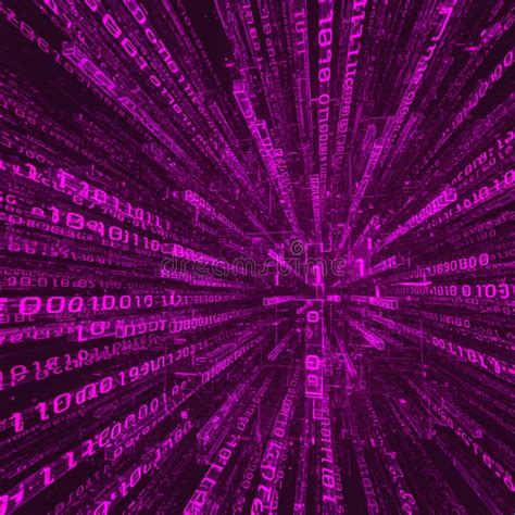 A Dynamic Visual Featuring An Array Of Binary Code And Alphanumeric