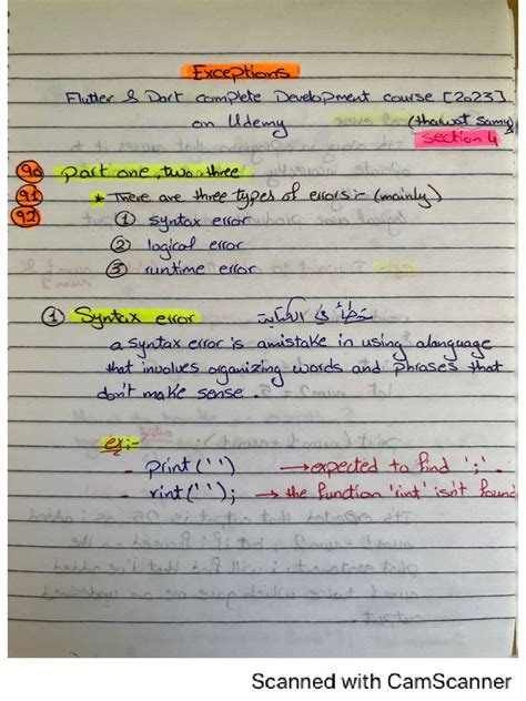 Section 4 Exceptions Pdf