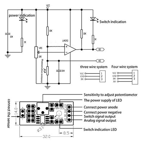 Gowoops 10 Pcs Of Digital Light Intensity Detection Photosensitive