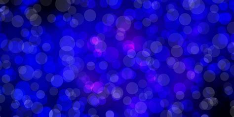 Dark Blue Vector Pattern With Spheres Colorful Illustration With Gradient Dots In Nature Style