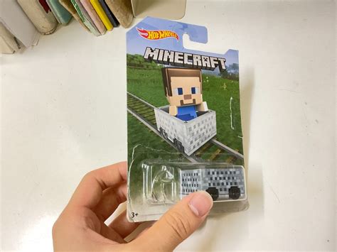 HotWheels X Minecraft Steve Minecart Special Edition Toy Car LOOSE Hobbies Toys Toys Games