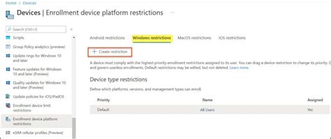 How To Configure Intune Device Enrollment Restrictions