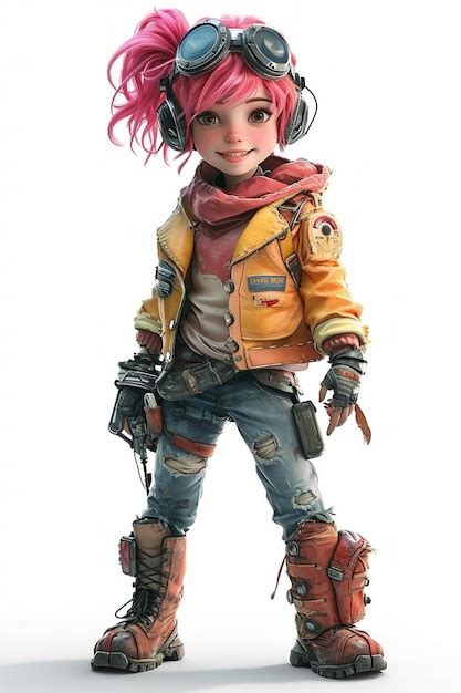 Beautiful Resistance Fighter Isolated On White Background Premium Ai Generated Image