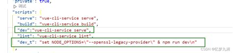 Error0308010cdigital Envelope Routinesunsupported（解决nodejs版本与所使用的